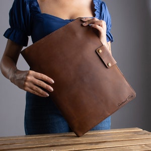 100% Handmade Engraved Leather Folder Organizer Personalized - Etsy