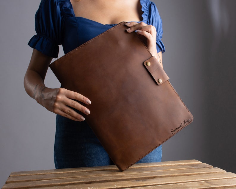 100% Handmade Engraved Leather Folder Organizer Personalized - Etsy