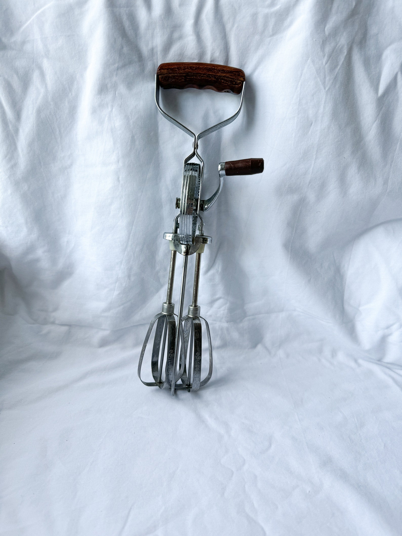 Vintage Prestige Hand Mixer Stainless Steel With Wooden Handle Made in ...