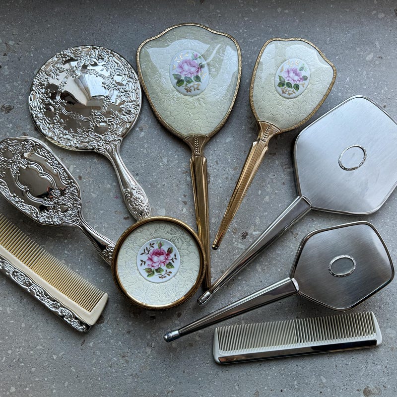 Vintage Vanity Set - Etsy