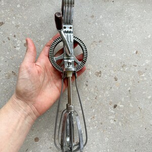 Vintage Prestige Hand Mixer Stainless Steel With Wooden Handle Made in ...