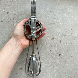 Vintage Prestige Hand Mixer Stainless Steel With Wooden Handle Made in ...