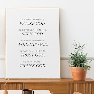 Moments With God | Encouraging Faith-based Wall Art | PRINTABLE ...