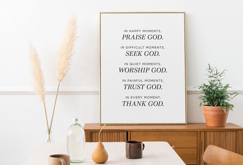 Moments With God | Encouraging Faith-based Wall Art | PRINTABLE ...