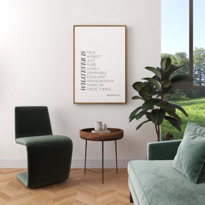 Philippians 4:8 | Whatever is True | Scripture Wall Art | PRINTABLE ...