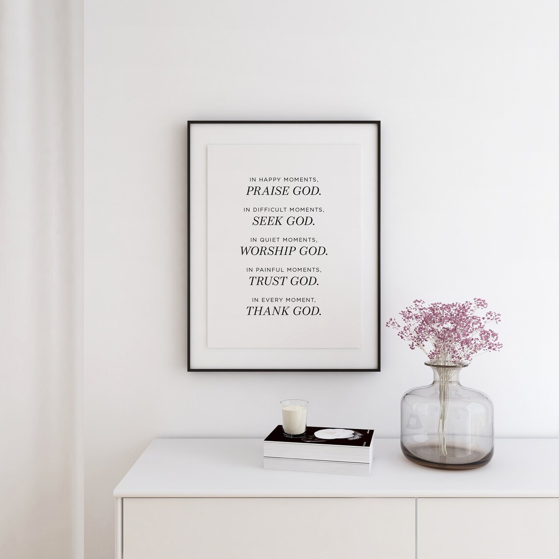 Moments With God | Encouraging Faith-based Wall Art | PRINTABLE ...