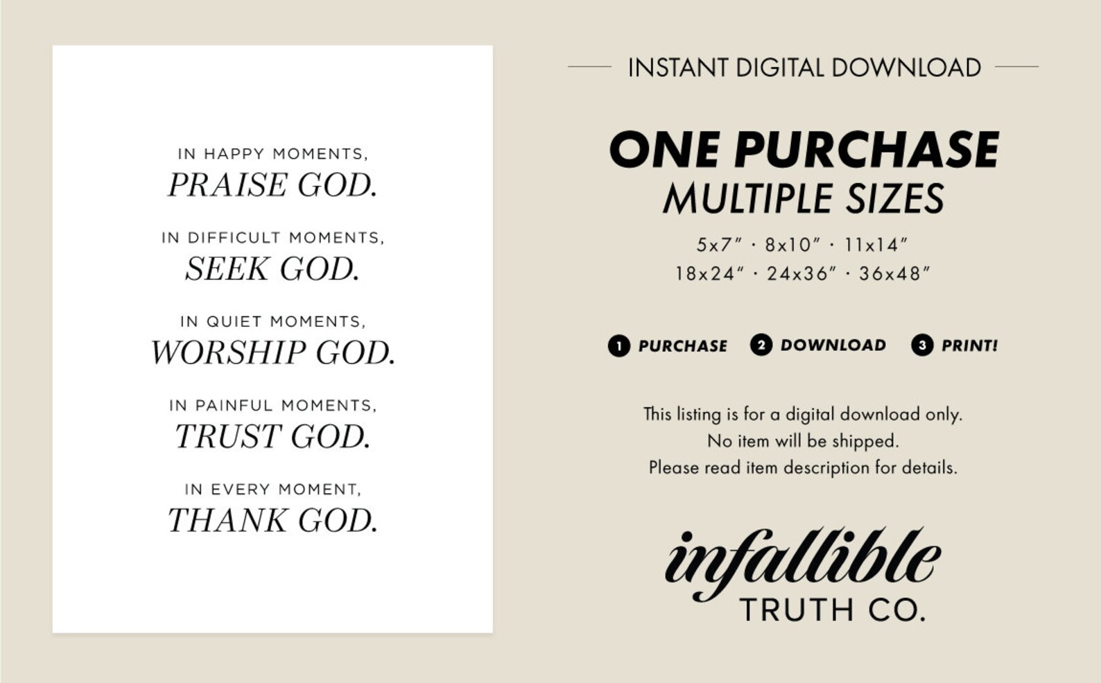 Moments With God | Encouraging Faith-based Wall Art | PRINTABLE ...