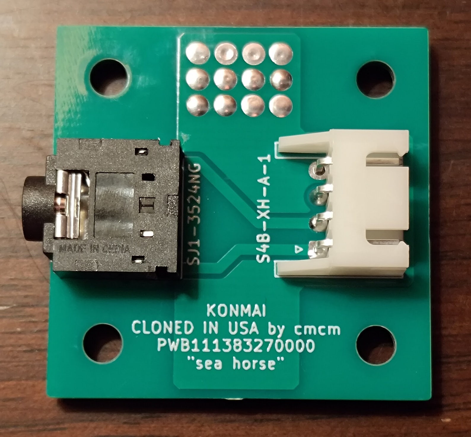 Konami "sea Horse" Headphone Jack PCB for Bemani - SDVX, Museca, Nostalgia, Etc. - Part No ...