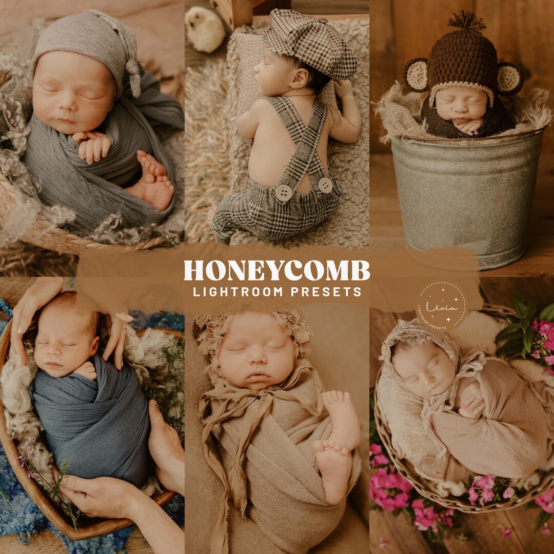 HONEYCOMB Lightroom Presets - Creamy Golden Presets for Newborn ...