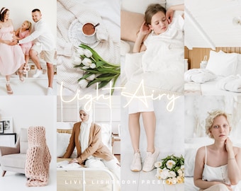 10 Mobile Lightroom Presets, Light Natural Clean Presets for Mobile & Desktop, Light Airy ...