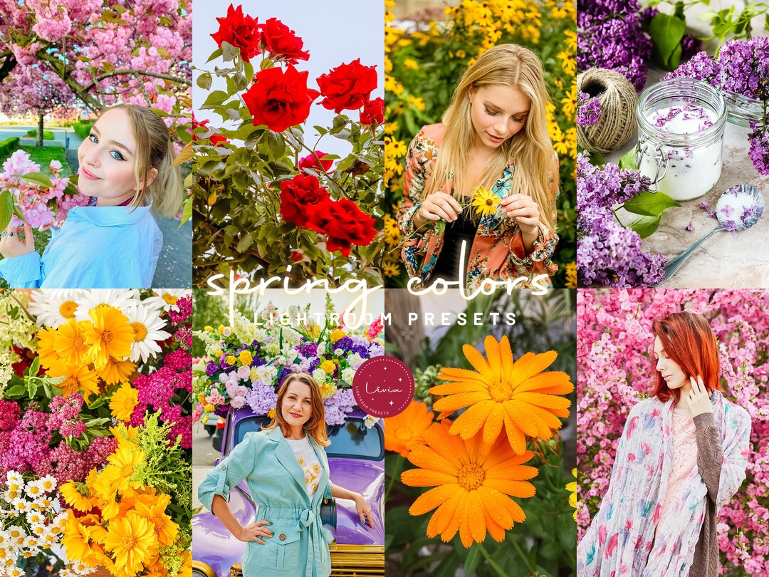 SPRING COLORS Lightroom Presets, Vibrant Presets for Spring Photography ...