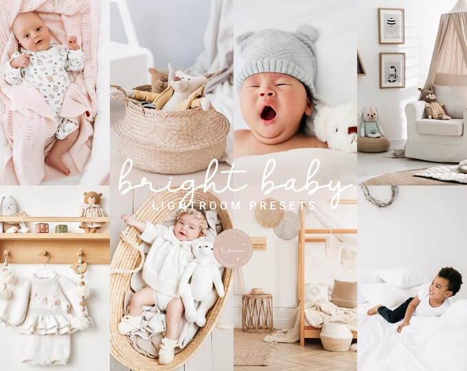 23 Newborn Presets | Lightroom Bundle | Mobile and Desktop | Adobe ...