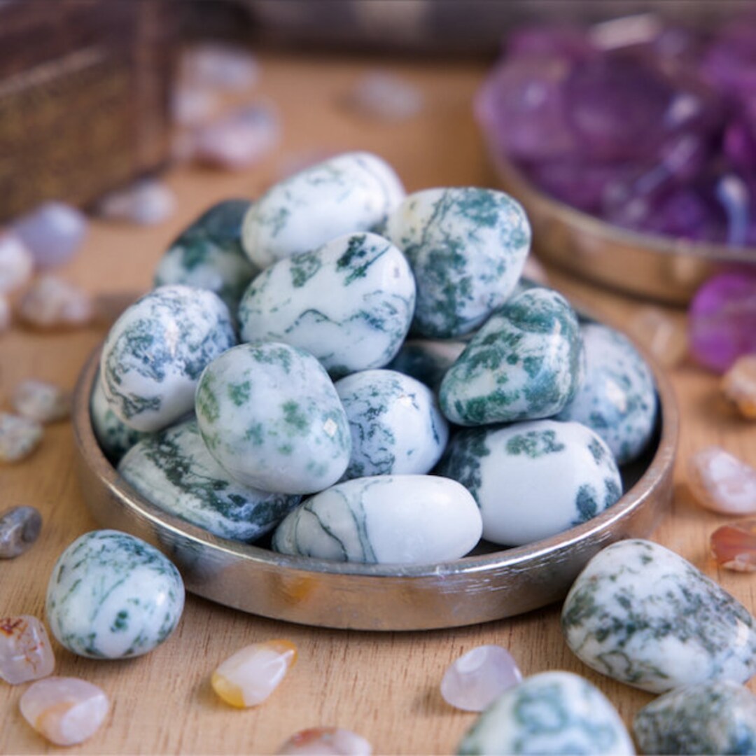 Tumbled Stone Agate Tree, Lithotherapy, Natural Stone, Well-being ...