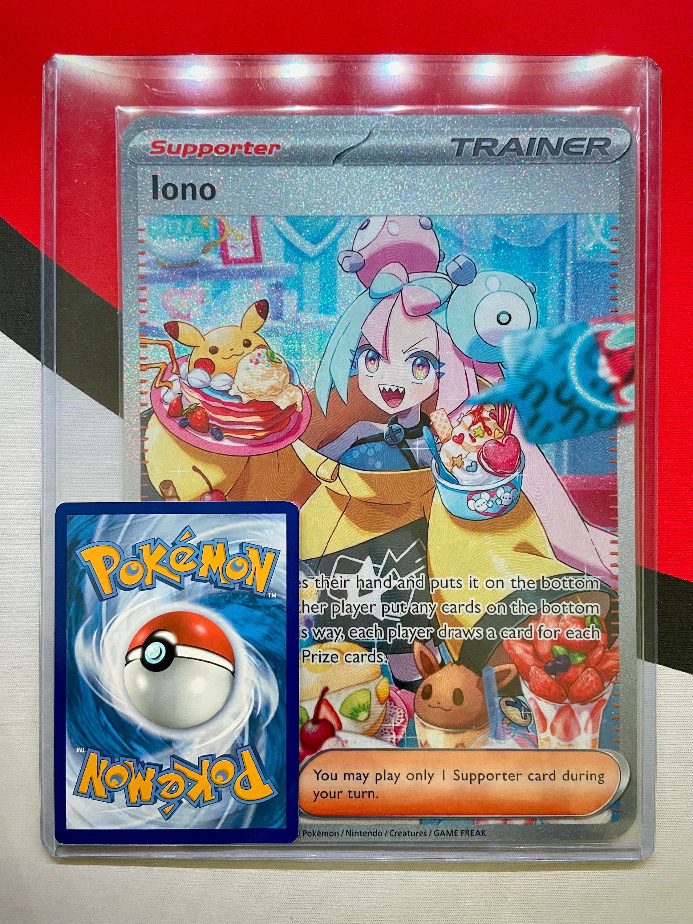 Custom Jumbo Iono SV2 269/193 Scarlet & Violet PAL EN Sparkle Holo ...