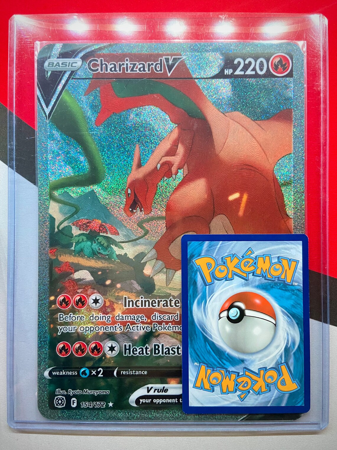 Custom Jumbo Charizard V Alt Art Sparkle Holo 154/172 - Etsy