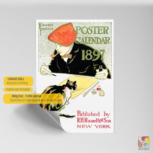 Poster Calendar 1897 / Edward Penfield, Premium Fine Art Print ...