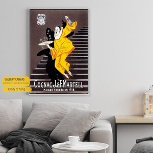 Cognac J&F Martell Poster Fine Art Print / Vintage Poster, Art Nouveau ...