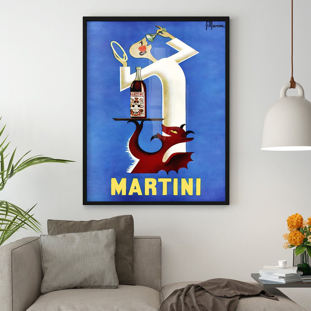 Vintage Martini Poster Print / Vintage Poster, Art Deco Poster, Retro ...