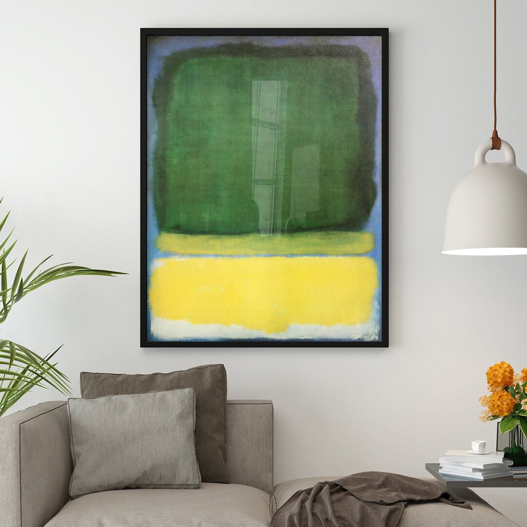 Mark Rothko Green Yellow Abstract Art Prints Colorful / Poster - Etsy
