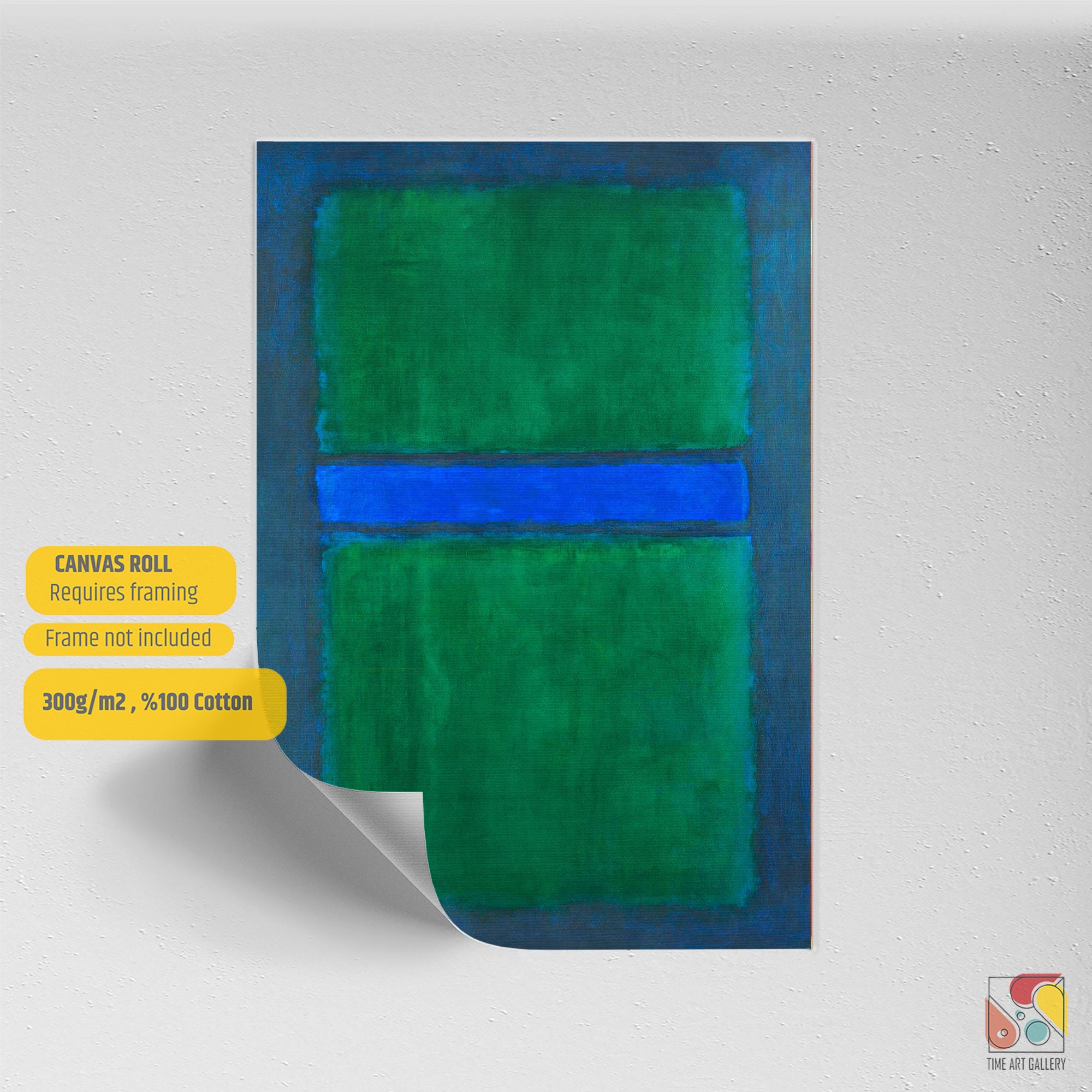 Mark Rothko Blue Verde 1957 Canvas / Poster Art Reproduction - Etsy Canada