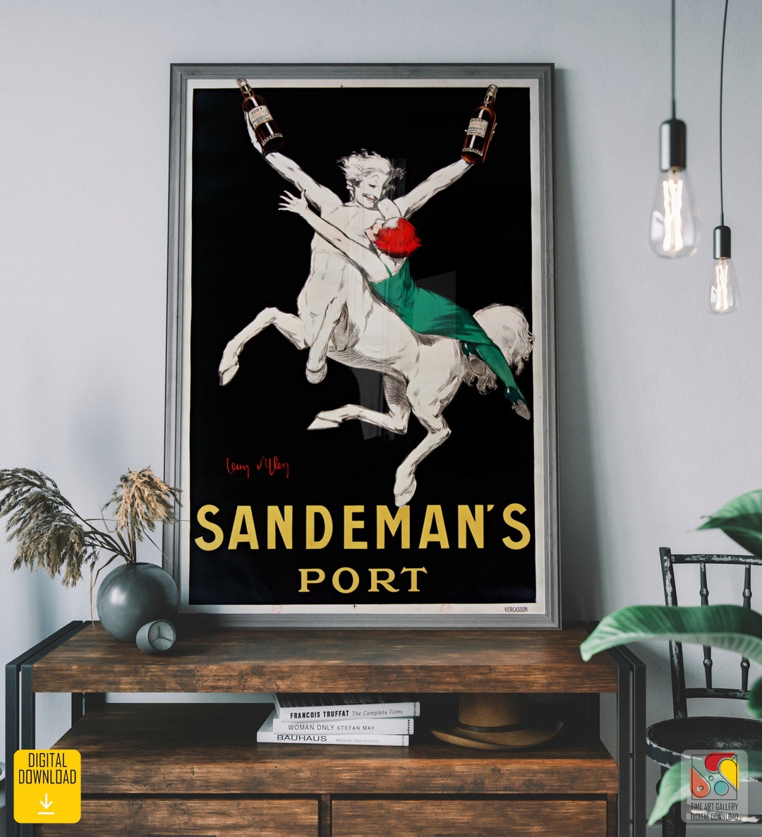 Sandeman's Port Jean D'ylen Vintage Food&drink Poster - Etsy