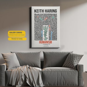 Keith Haring Humanism Poster Print, Haring Exhibition Poster, Pop Art ...