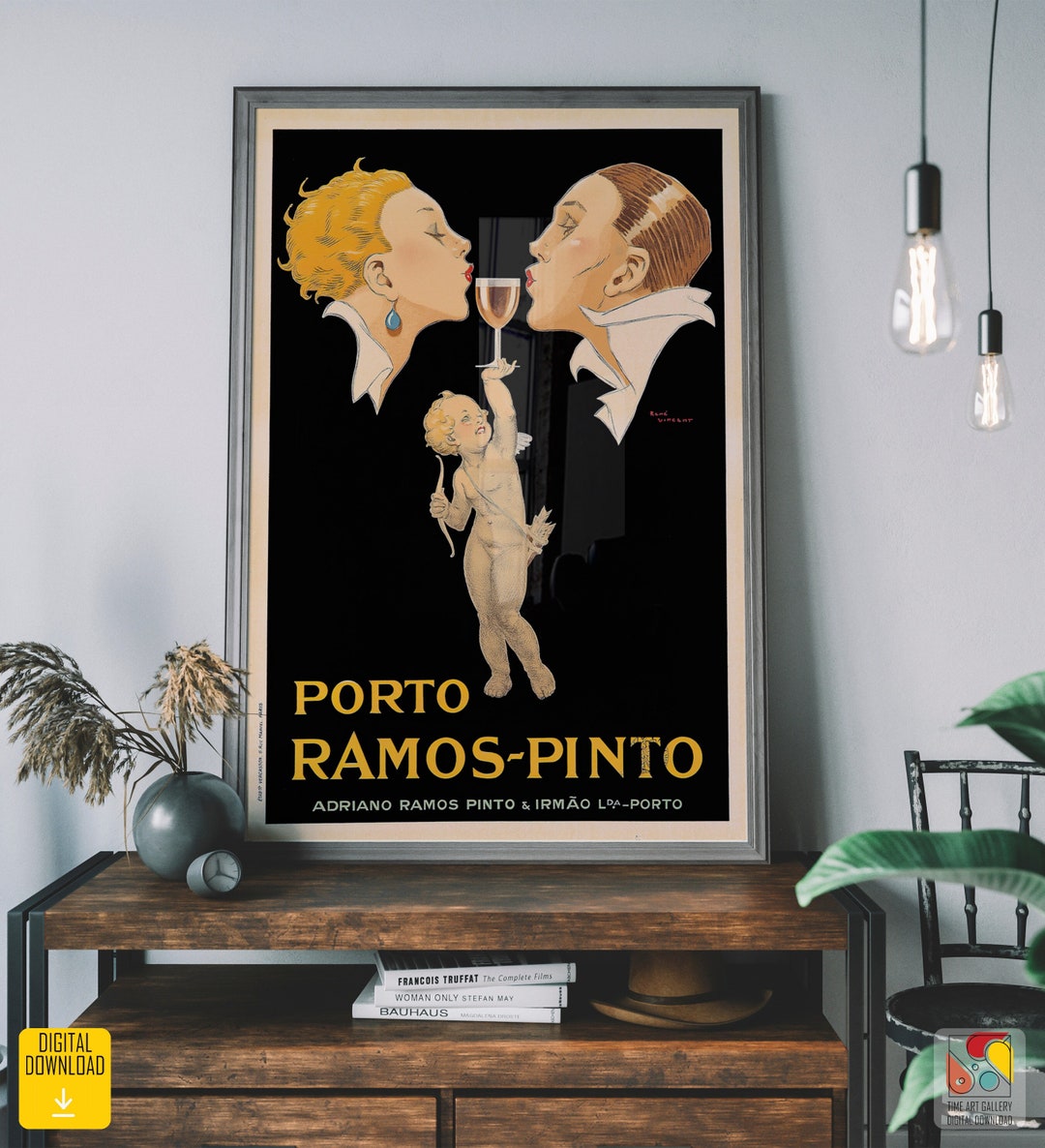Porto Ramos Pinto 1920 Port Wine Advertising Vintage Poster Print ...