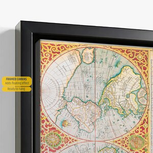 Map of the Word 1637 Orbis Terrae Compendiosa Descriptio Old - Etsy