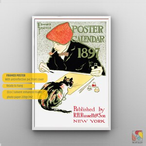 Poster Calendar 1897 / Edward Penfield, Premium Fine Art Print ...