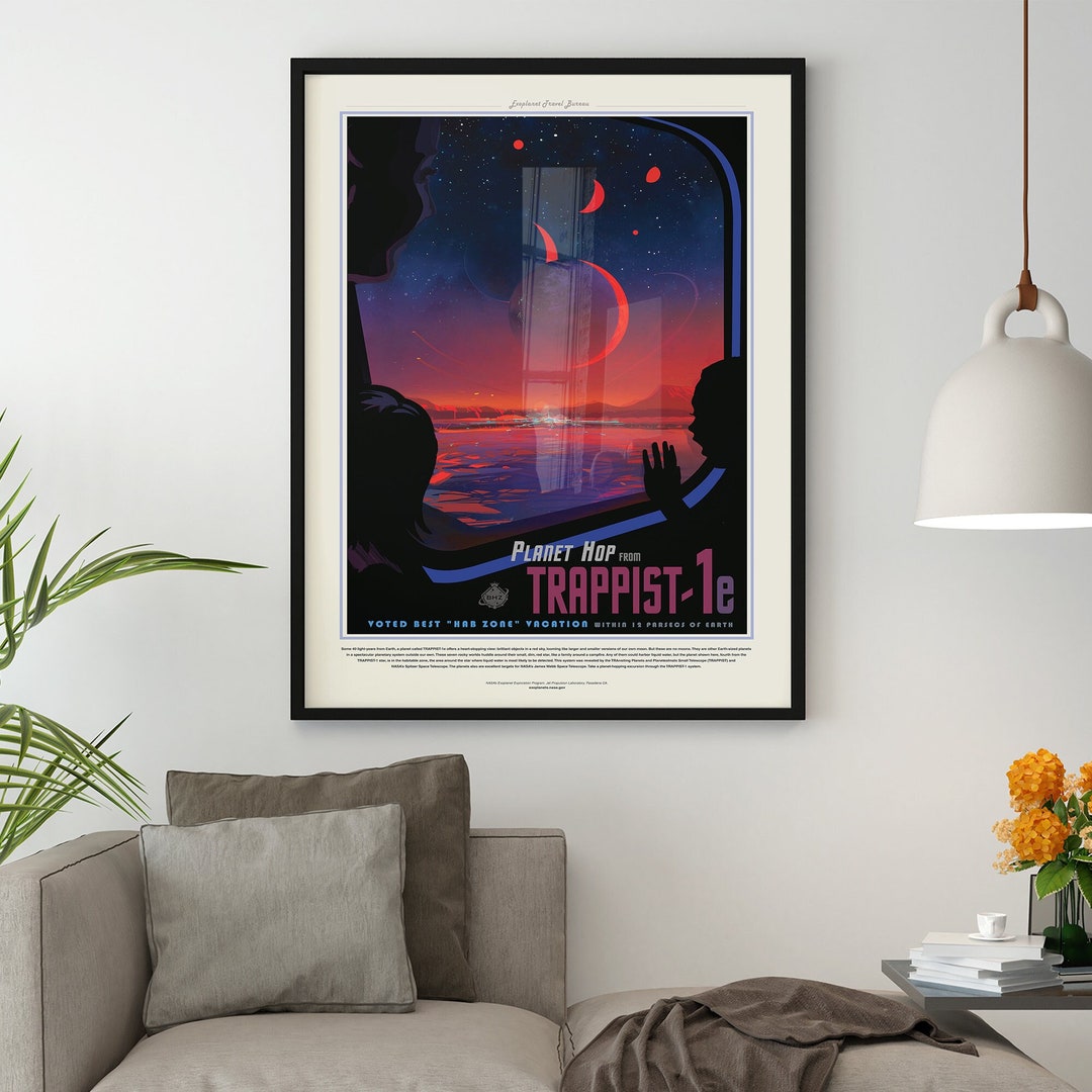 NASA Space TRAPPIST-1 Tourism Posters Space Travel Poster, Space Nasa ...