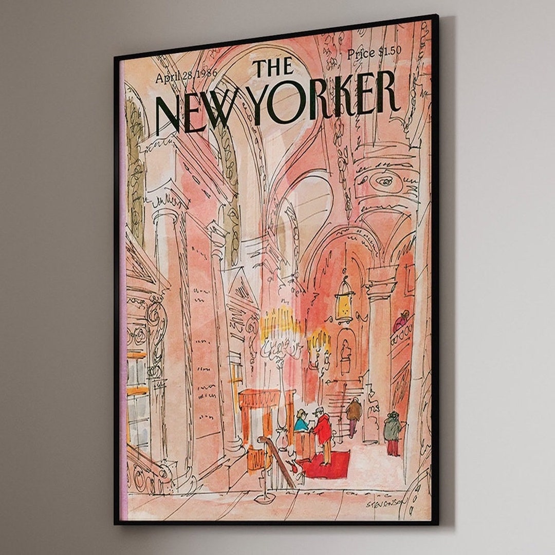 The New Yorker Print, Oct 5 1981, New Yorker Magazine Cover, Aesthetic ...