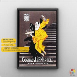 Cognac J&F Martell Poster Fine Art Print / Vintage Poster, Art Nouveau ...