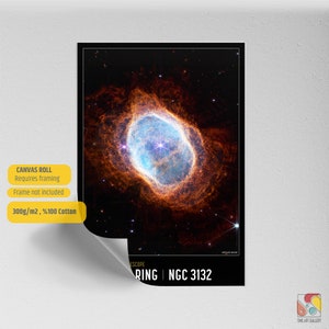 Nasa Deep Field Set of 3 Canvas, Cosmic Cliffs, Carina Nebula / Hubble ...