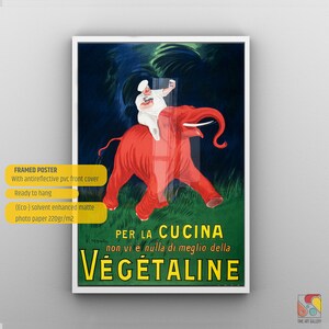 Per La Cucina Vegetaline by Leonetto Cappiello Fine Art Print / Vintage Poster, Art Deco Poster ...