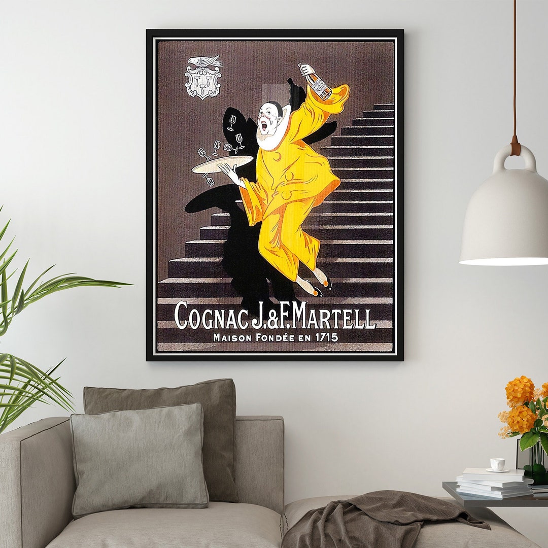 Cognac J&F Martell Poster Fine Art Print / Vintage Poster, Art Nouveau ...