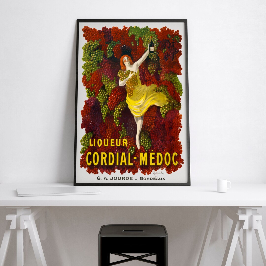 Liqueur Cordial Medoc Vintage Poster Fine Art Print / Alcohol Poster ...