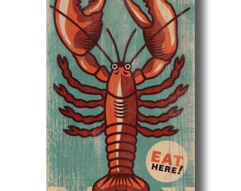 Fresh Lobster Sign - Etsy