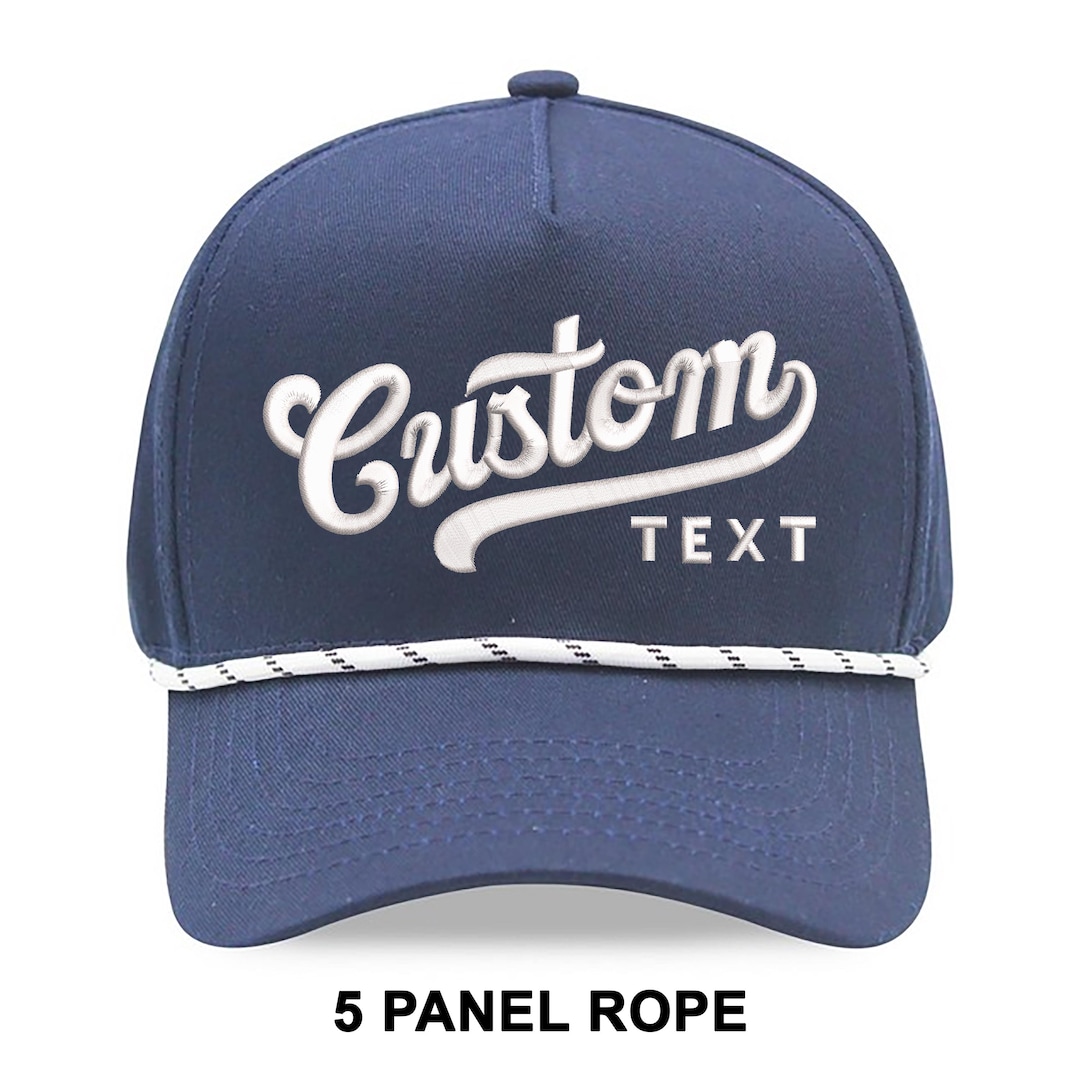 Custom Embroidered Rope Hats, Custom Hat Embroidery, Personalized Hats ...