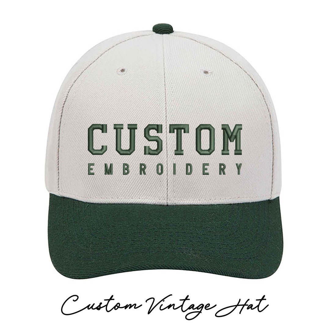 Custom Embroidered Vintage Hat Custom Embroidered Hat Custom - Etsy