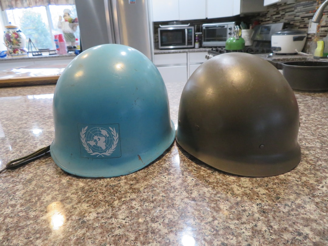United Nations Blue Helmet and Liner Original - Etsy