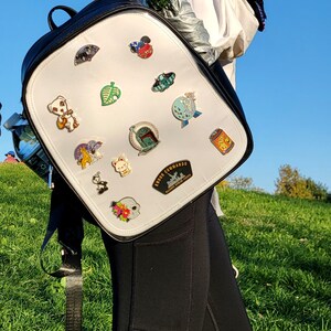 Pin Display Backpack, Luxury PU Leather Itabag Backpack, Clear Vinyl ...