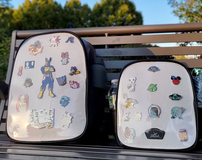 Red & Blue Egg Ita Bag Kawaii Hard Enamel Pin Display Purse - Etsy