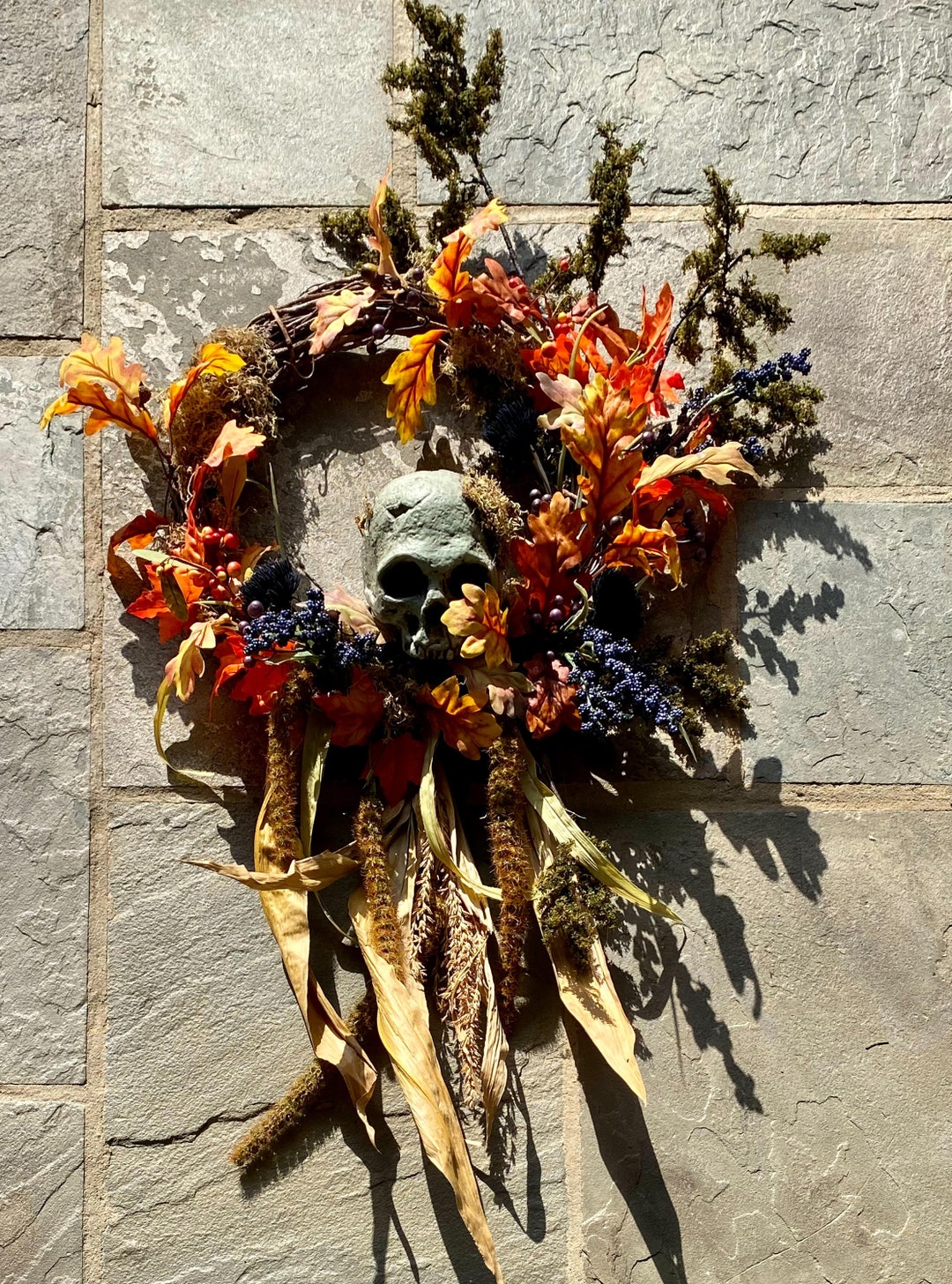 King of the Harvest Halloween Wreath - Etsy