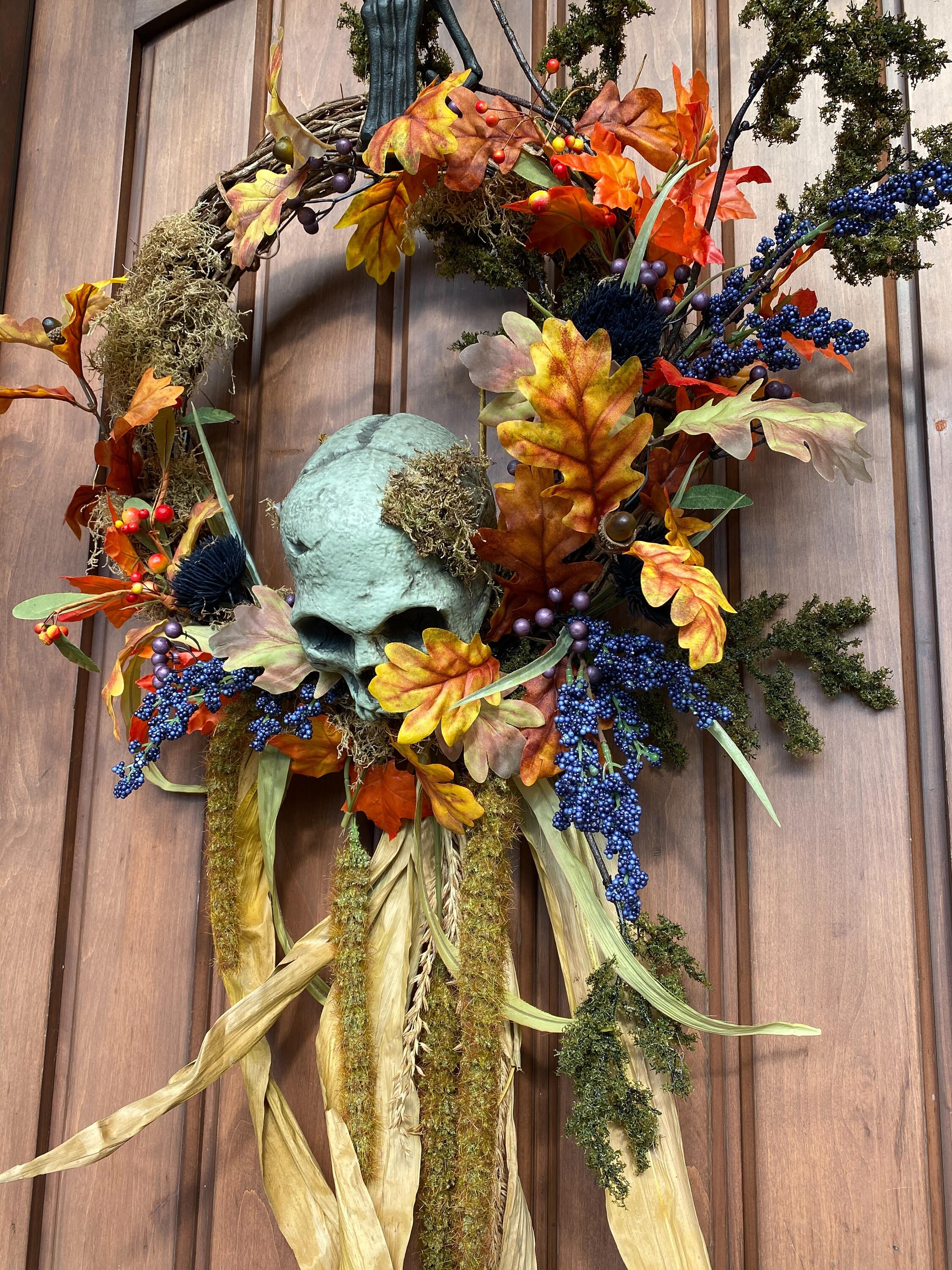 King of the Harvest Halloween Wreath - Etsy