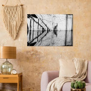 Stunning Black and White Abstract Marble Quarry Poster - Art in Light ...