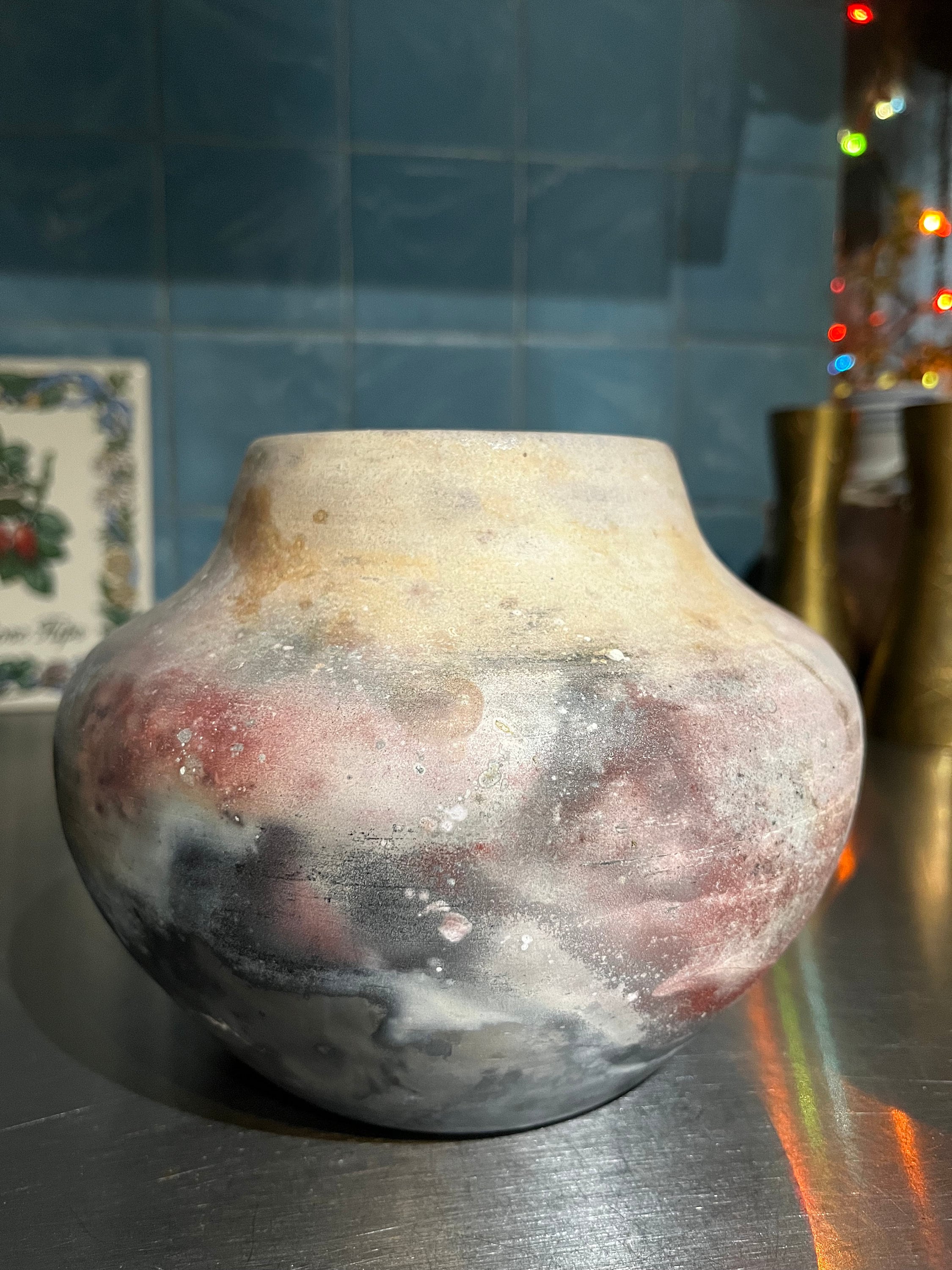 Beautiful Pit Fired Pot or Vase - Etsy