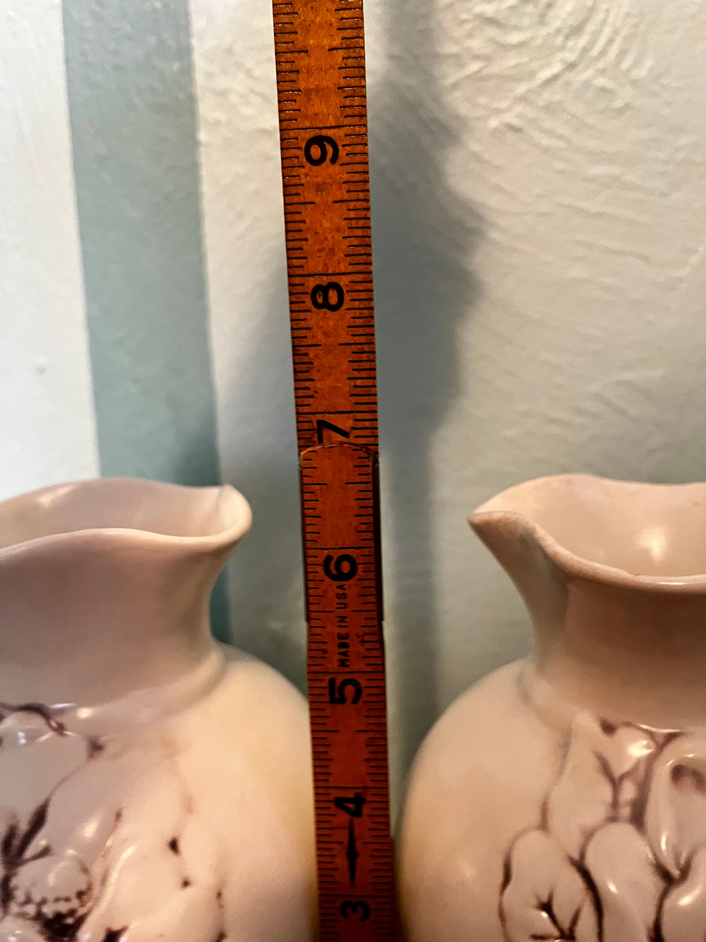 1940s Pair of Red Wing Magnolia Vases - Etsy