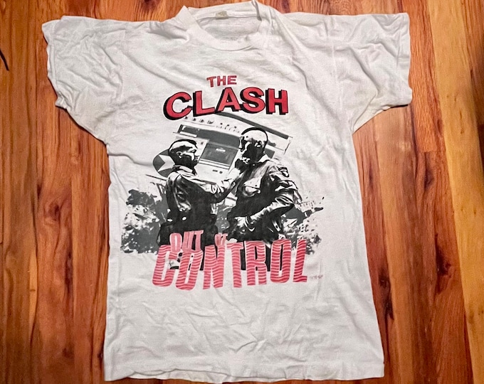 Vintage! the Clash 1984 Out of Control Mohawk Revenge Tour Shirt - Etsy