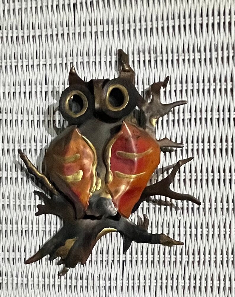 1970s Metal Owl Brutalist Torch Art - Etsy