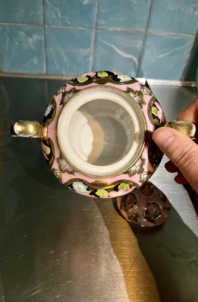 1920s Sugar Vessel With Roses Nippon Hand Painted - Etsy